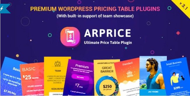 ARPrice v4.0.2 – WordPress定价表插件下载_芒果运营