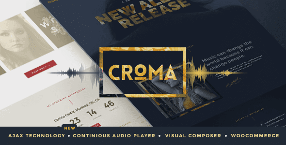Croma v3.6.1 – 具有 Ajax 和连续播放功能的响应式音乐 WordPress 主题下载_芒果运营