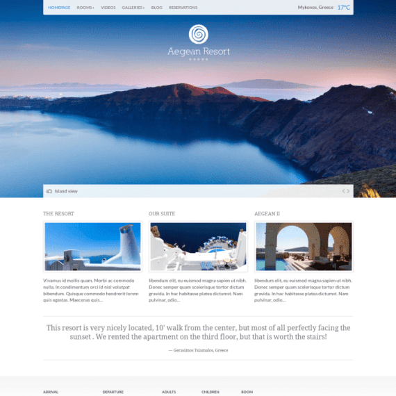 [破解版/Nulled]CSS Igniter Aegean Resort Hotel免费下载，已激活 WordPress 主题_芒果运营