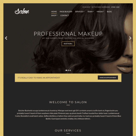 CSS Igniter Salon Health & Beauty WordPress Theme 1.8.6 健康与美容主题下载_芒果运营