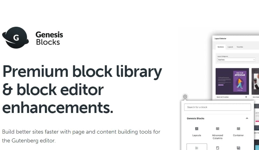 Genesis Blocks Pro v3.1.7 网页设计器插件下载_芒果运营