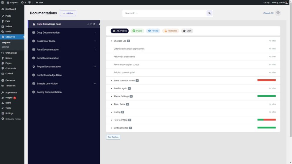 EazyDocs Pro (Premium) v2.2.0 产品文档创建插件下载_芒果运营
