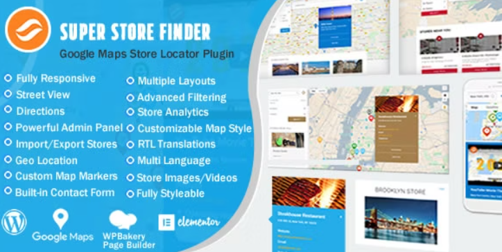 Super Store Finder for WordPress v7.5 店铺查找地图定位器插件下载_芒果运营
