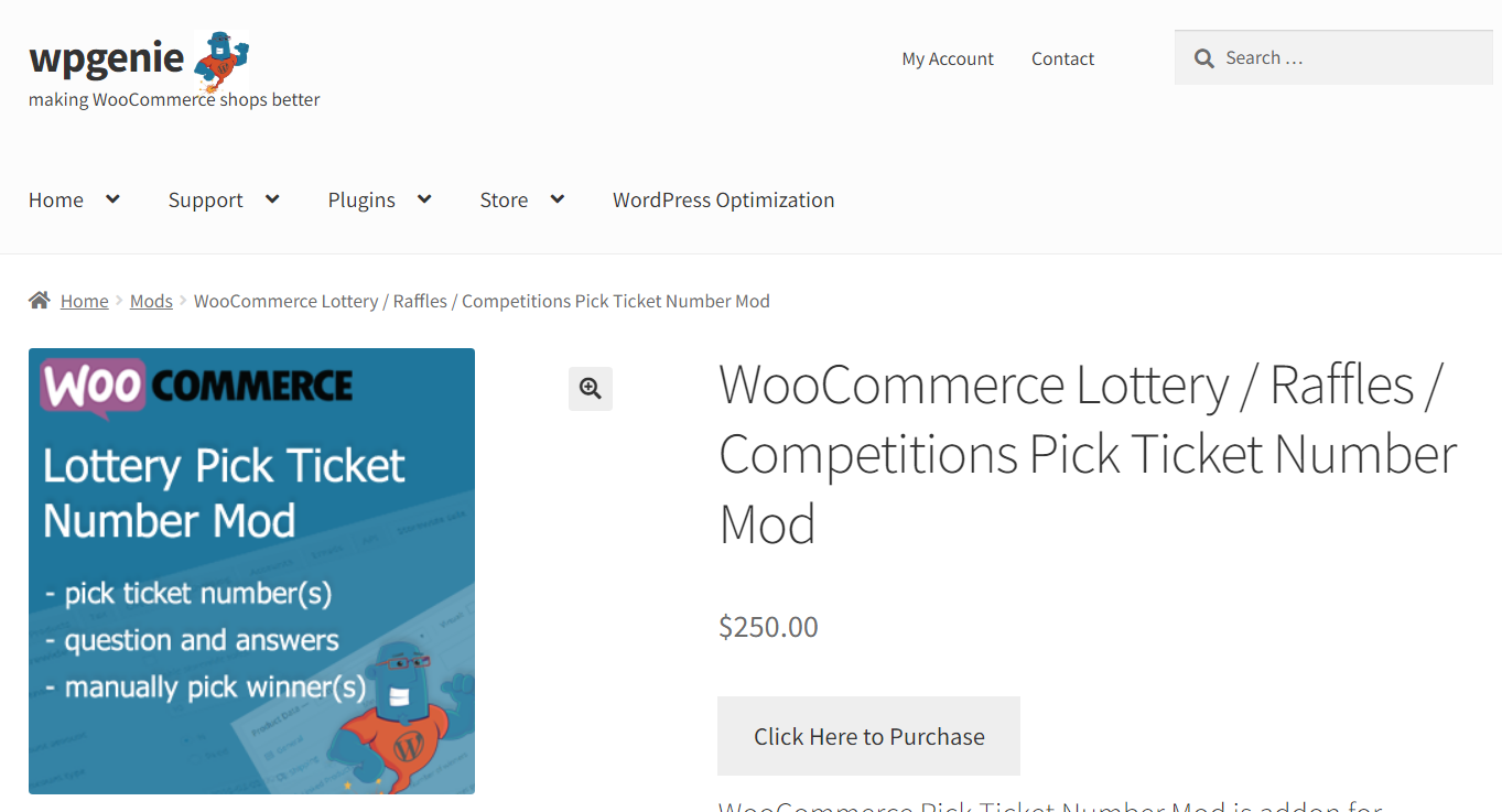 WooCommerce Lottery / Raffles / Competitions Pick Ticket Number Mod v2.4.6 WooCommerce 彩票/比赛选票插件 ...