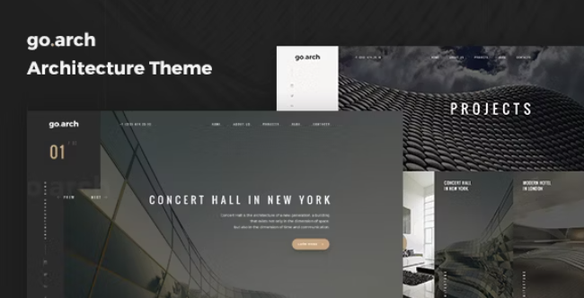 go.arch v1.2.8 建筑和室内 WordPress 主题下载_芒果运营